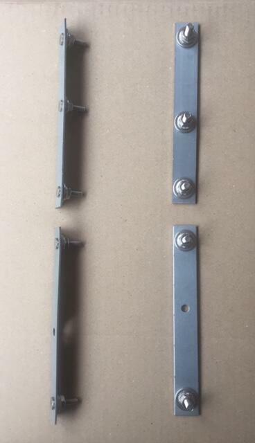 1092 - Wing to Radiator Panel Stud Plate Kit for Land Rover Series ...