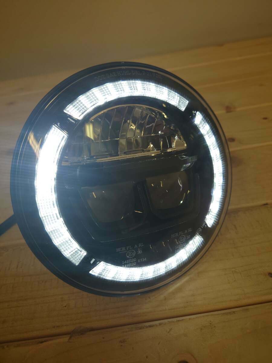 DA3463 - Defender Halo LED Headlamp by Britpart with DRL - Left Hand ...