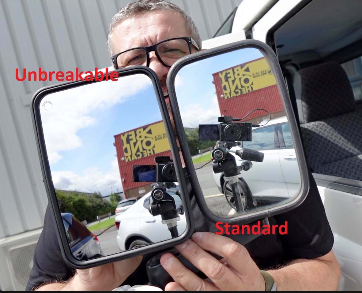 LRC2805 - Pair of Unbreakable Mirrors for Land Rover Defender ...