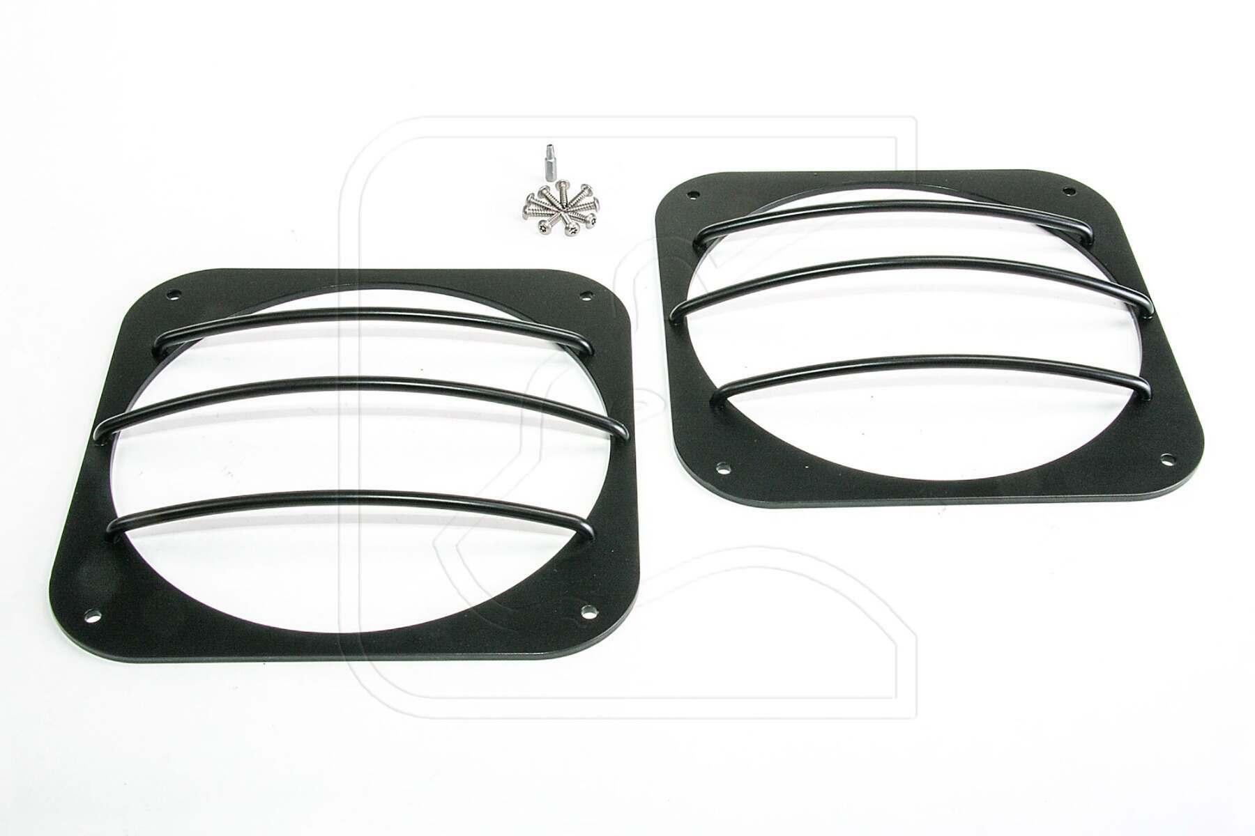 NASGRD-VAPB - Stainless Steel Black Headlight Guard Set for Land Rover ...