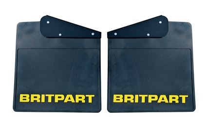 DA4533 - Defender 90 Mudflaps with Britpart Logo | LR Parts