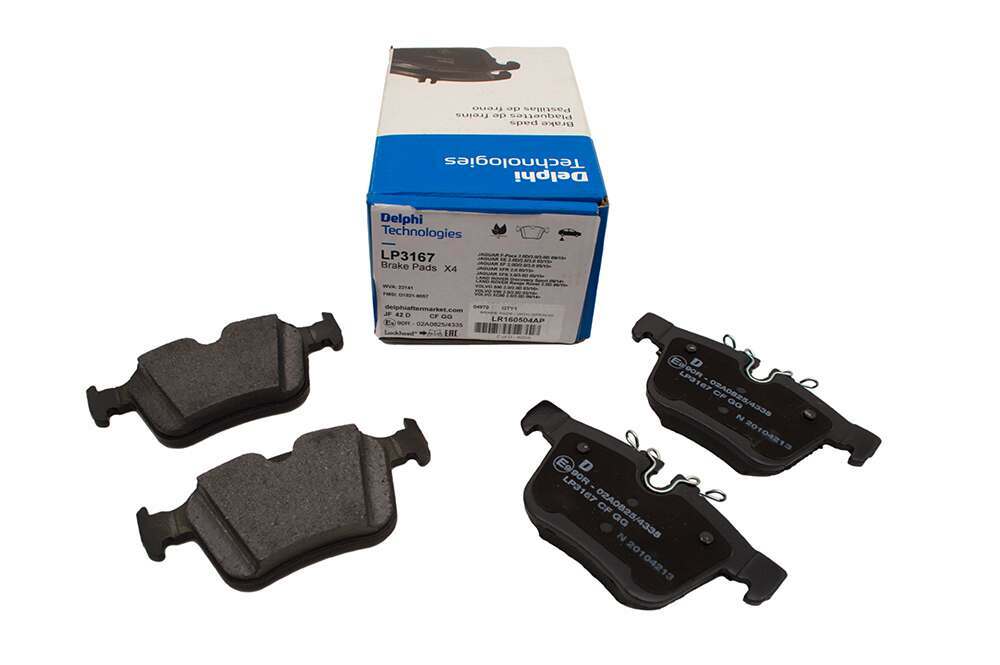 LR123519 - Brake Pads - Less Springs - Genuine Land Rover | LR Parts