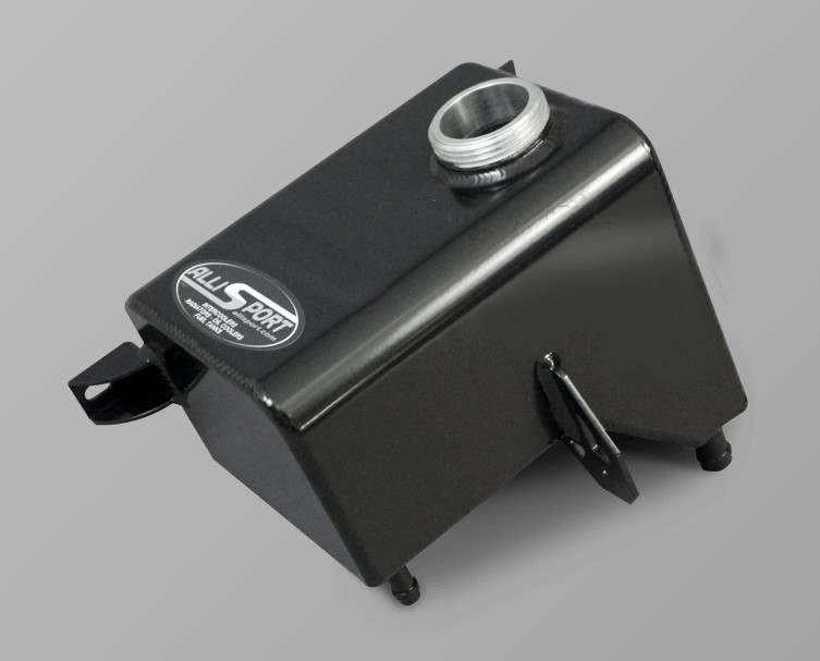 AS03-BLK - Black Poweder Coated Aluminium Header Tank for Defender and ...