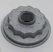 LR034221 - Flanged Nut for Front Suspension Arms for Discovery 5, Range ...