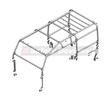 RBL2427SSS - Defender 110 Four Door External Roll Cage by Safety ...