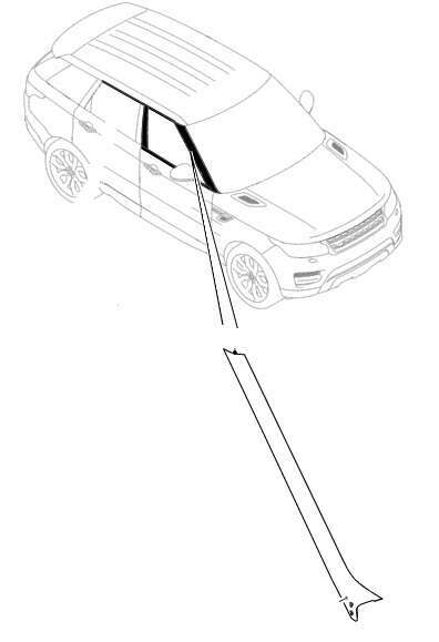 LR076514 - FINISHER - A PILLAR - OUTER | LR Parts