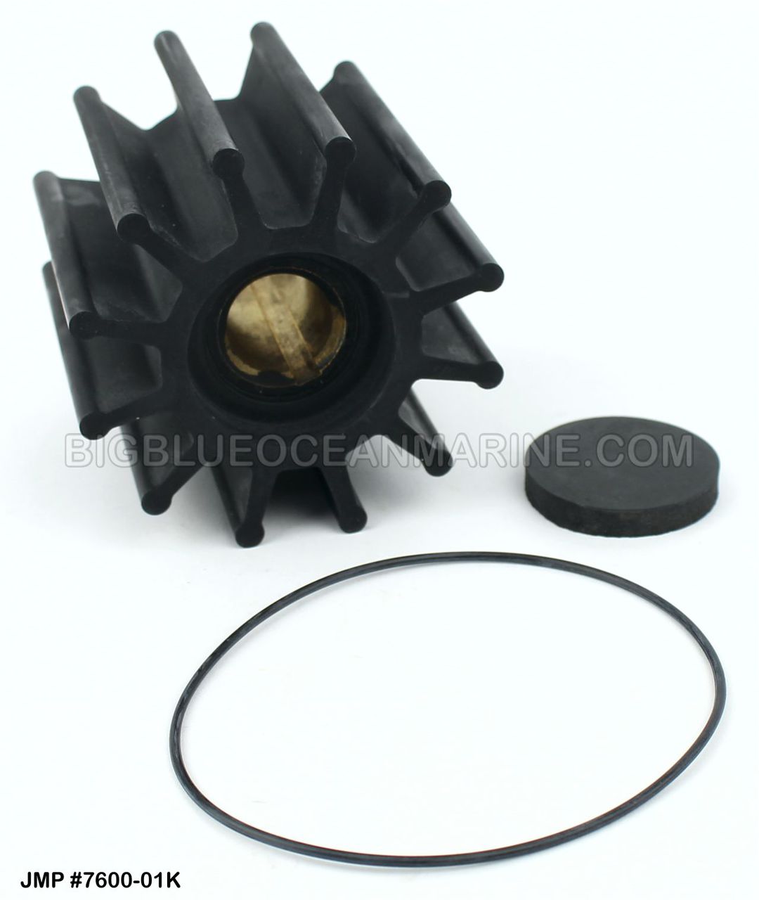 JMP Marine Flexible Impeller Kit #7600-01K. Replaces Jabsco 18958-0001 ...