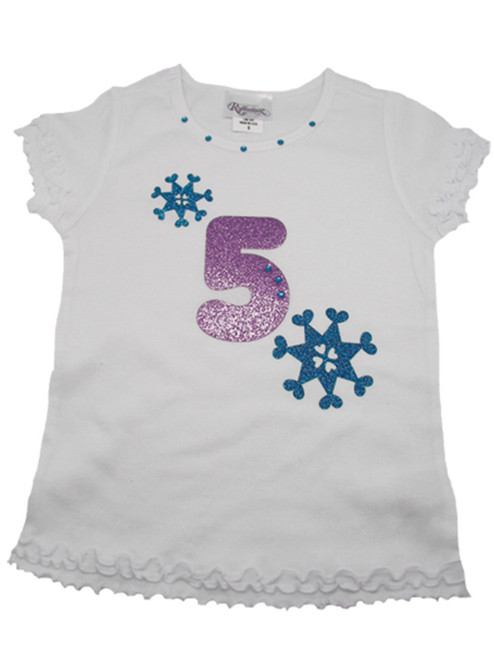 Snowflake Birthday Shirt - Pink Princess