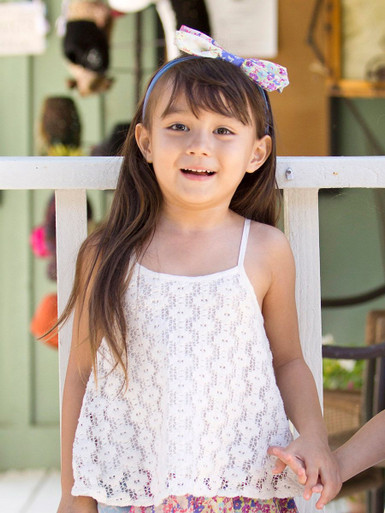 Mimi & Maggie Flower Farm Flowing Crochet Lace Camisole - Pink Princess