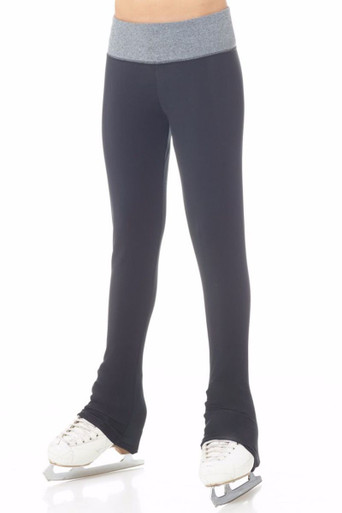Mondor 04302 Heather Gray Thermal Leggings - Pink Princess