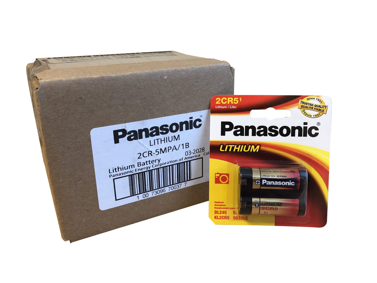 Panasonic 2CR5 Battery (12 Pack) 6 Volt Lithium for Camera - Photo