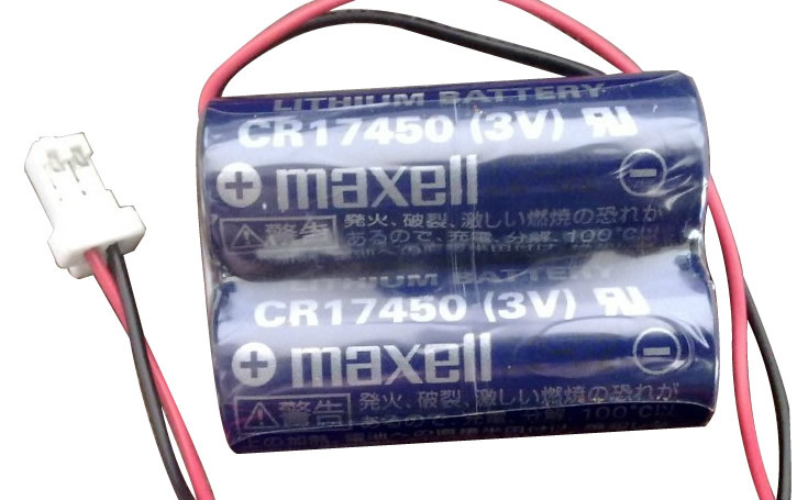 Maxell 2CR17450 Battery CR17450 (3V) Hitachi with RD0296-1 Connector