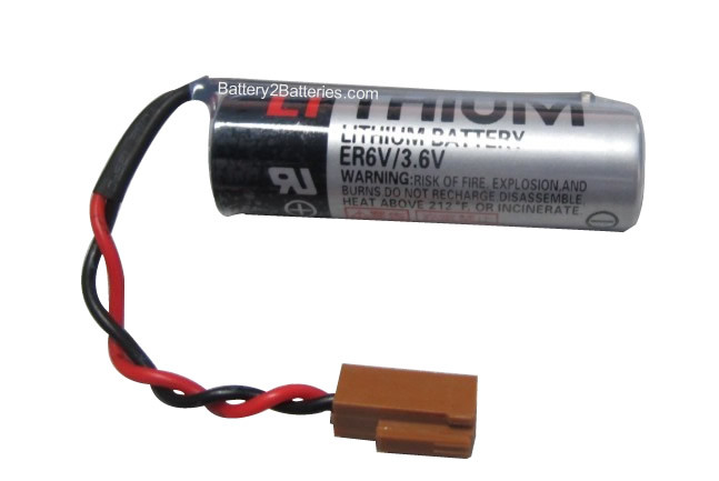 Mitsubishi ER6V/3.6V Battery Replacement for PLC (Connector RD029)