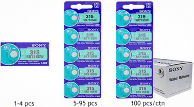 315 Battery by Sony muRata for Watch and Electronics (SR716SW) (100 Pieces)