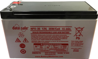 Enersys Data Safe NPX-35 Battery 12V 35W/Cell 15 Min.