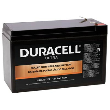 Duracell DURA12-7F2 Battery (.250") 12V 7Ah Ultra AGM Sealed Lead