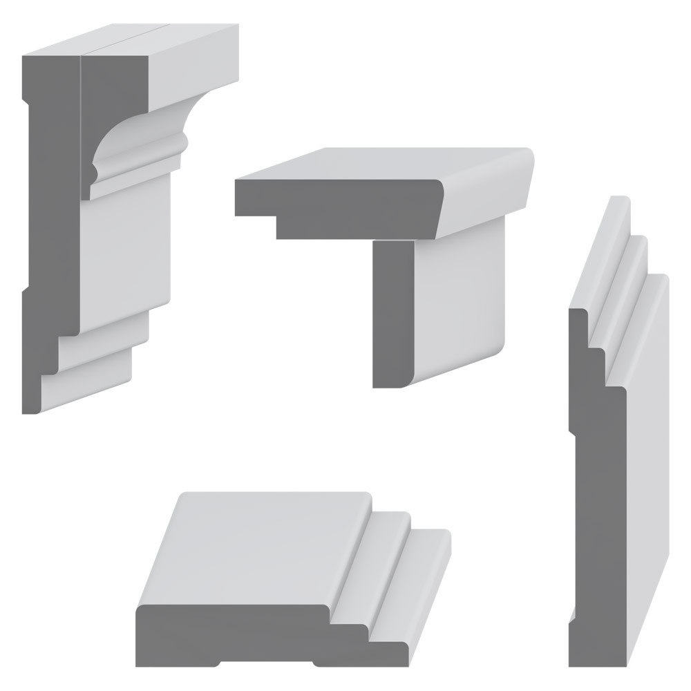 Art Moderne Moulding Combination - Mouldings One