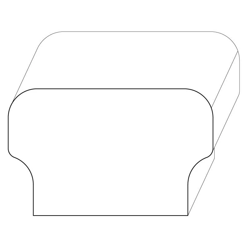 684 Wood Handrail 1-5/8 x 2-5/8 - Mouldings One