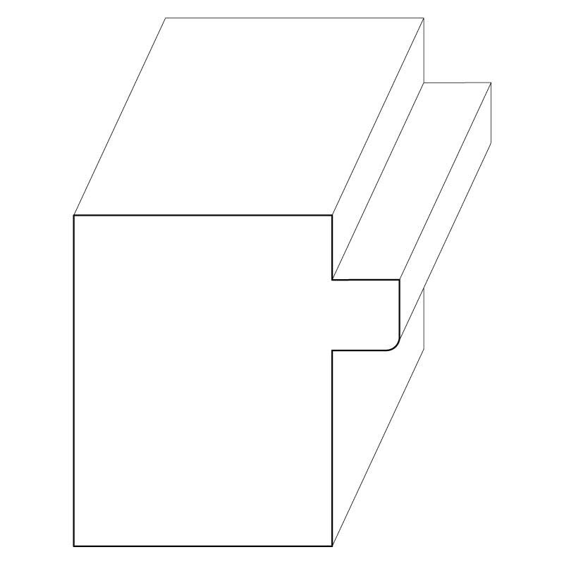 Wood Back Band 1-1/4 x 1-1/4