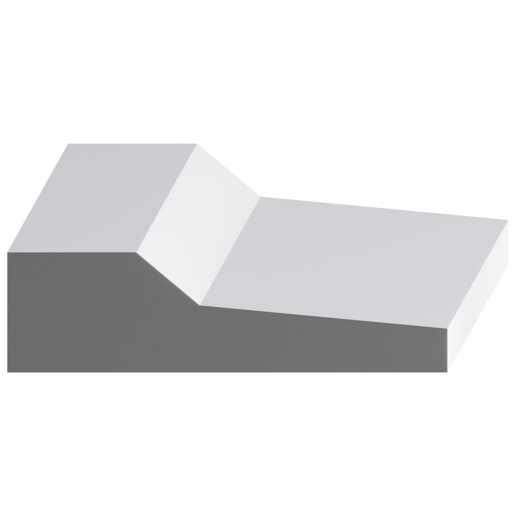 8547 Wood Plinth Block 1-1/8 x 7-3/4 - Mouldings One