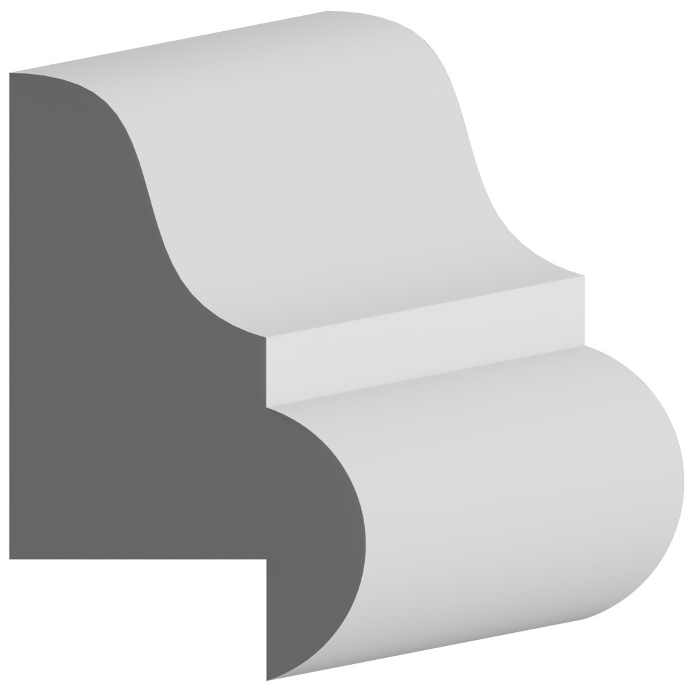Rabbeted Panel Mold & Base Cap Moulding | Mouldings One