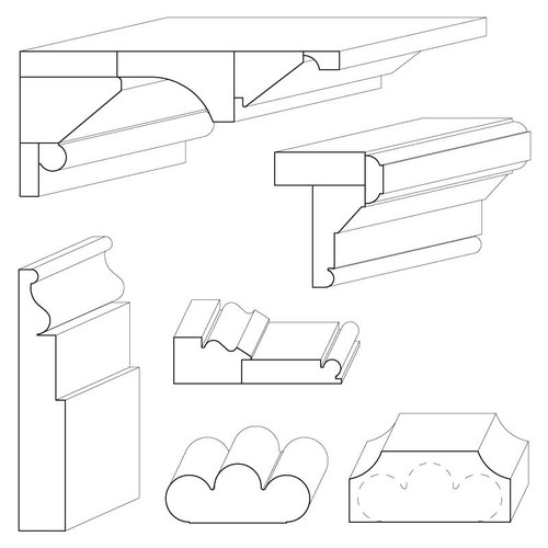 Gothic Revival Moulding Combinations - Mouldings One