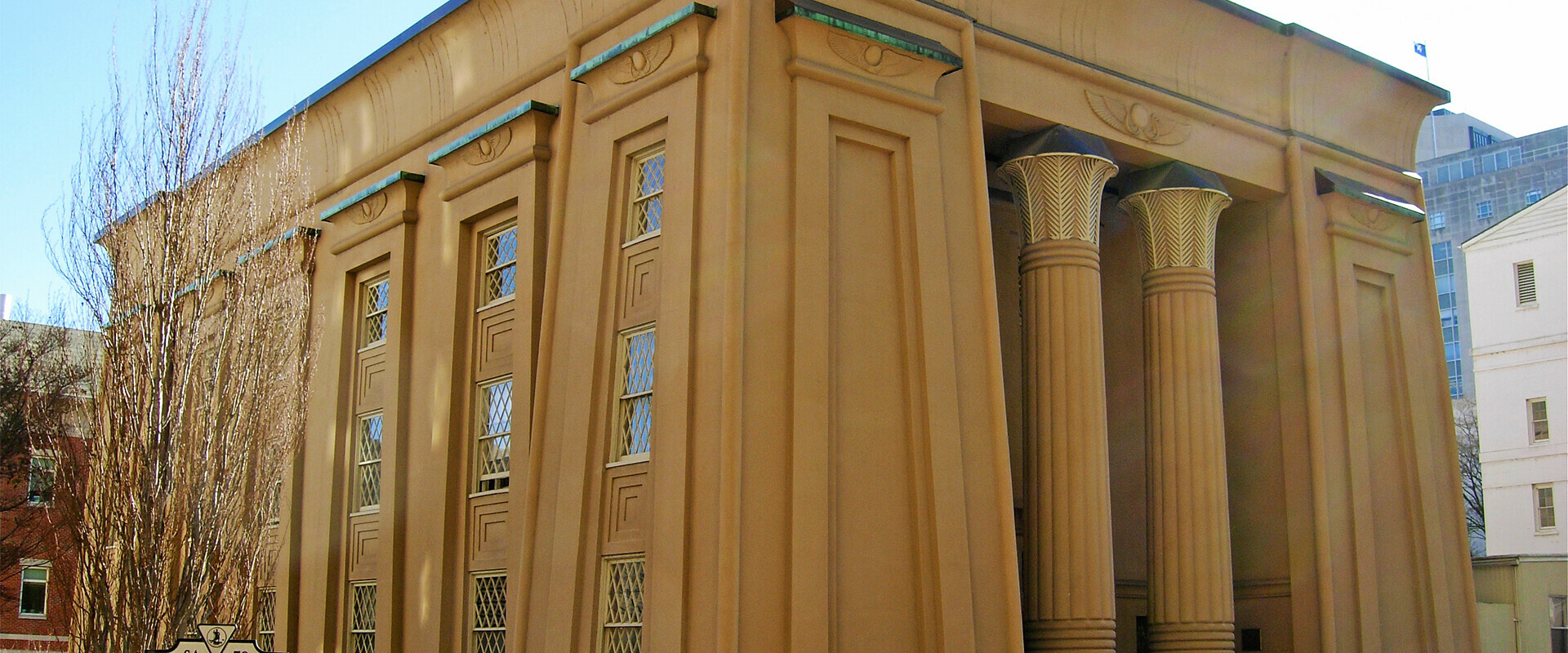 Egyptian Revival Architecture Antique Photo THE TOMBS New York Prison