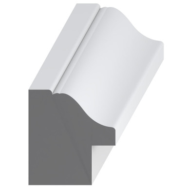 7052 Wood Backband 1-1/2 x 1-3/8 - Mouldings One