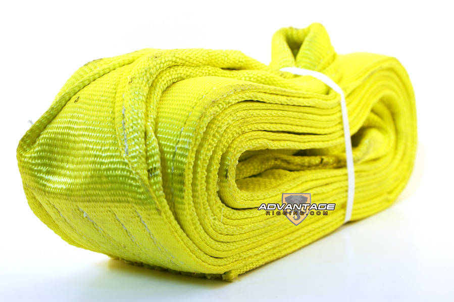 Nylon Lifting Sling - Twisted Eye and Eye - 4" x 14' - 2 Ply