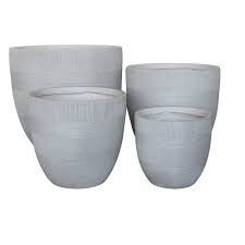 Pot - Winston Egg White XL - Big Jims Garden Centre