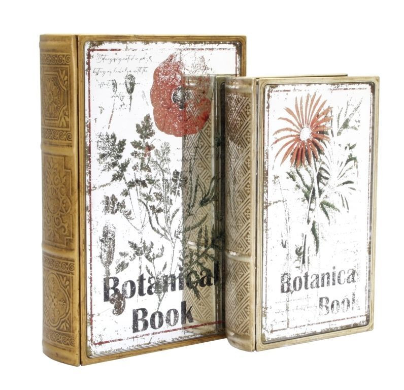 Book Box - Metal Botanical S - Big Jims Garden Centre