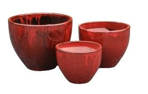 Pot - Round Red L - Big Jims Garden Centre