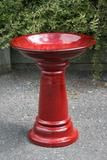 Bird Bath - Red 50cm - Big Jims Garden Centre