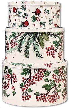 Tin - Christmas Round Cake L - Big Jims Garden Centre