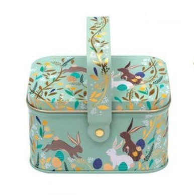 Tin - Easter Basket With Handl - Big Jims Garden Centre