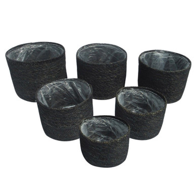 Basket - Seagrass Rd Black XS - Big Jims Garden Centre