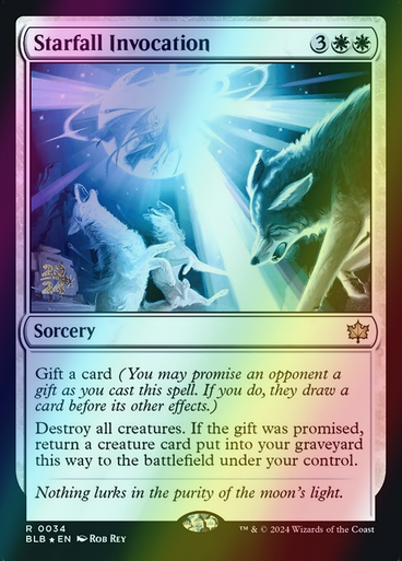 Starfall Invocation (Alternate Art - 34s) (foil, PBLB) - El Ojo de Ugin