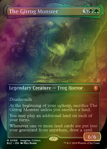 The Gitrog Monster (Borderless - 88) (foil, BLC) - El Ojo de Ugin