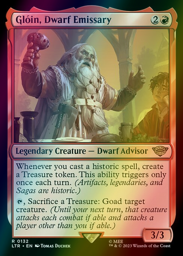 Glóin, Dwarf Emissary (132) (foil, LTR) - El Ojo de Ugin