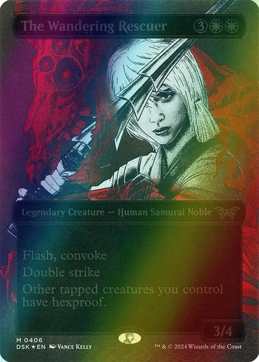 The Wandering Rescuer (Borderless - 406) (foil, DSK) - El Ojo de Ugin