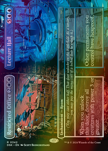 Restricted Office // Lecture Hall (Borderless - 342) (foil, DSK) - El Ojo de Ugin