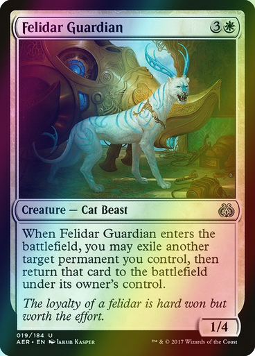 Felidar Guardian (19) (foil, AER) - El Ojo de Ugin