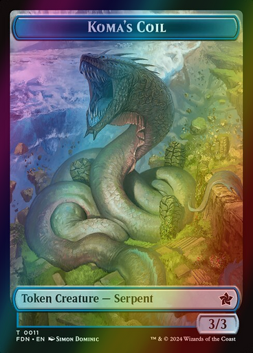 Koma's Coil Token // Scion of the Deep Token (FDN) (foil) - El Ojo de Ugin