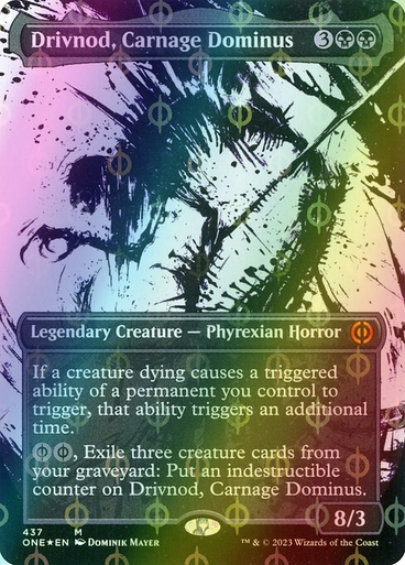 Drivnod, Carnage Dominus (Borderless - 437) (foil, ONE) - El Ojo de Ugin