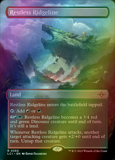 Restless Ridgeline (Borderless - 350) (foil, LCI) - El Ojo de Ugin