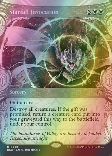 Starfall Invocation (Borderless - 298) (foil, BLB) - El Ojo de Ugin
