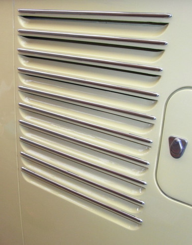 Deluxe Vent Trims (Inward Vents), Bus - Das Resto Parts