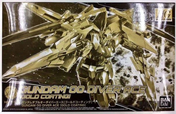 Limited Edition 1144 Hgbd Gn 0000dvra Gundam 00 Diver Ace Gold
