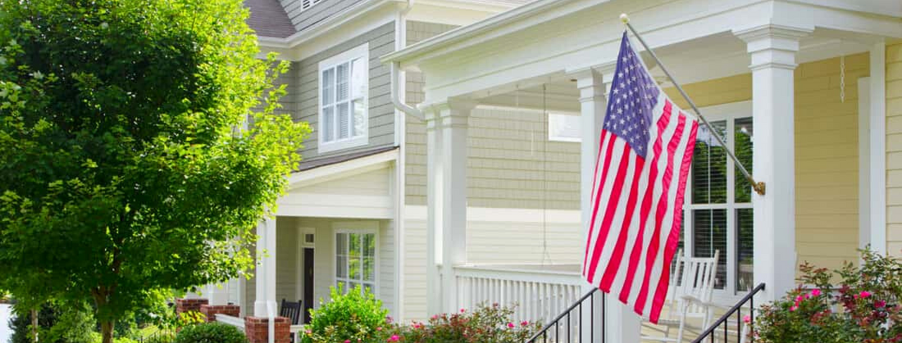 Why a Porch Flagpole is a Great Option for Your Home - Eagle Mountain Flag