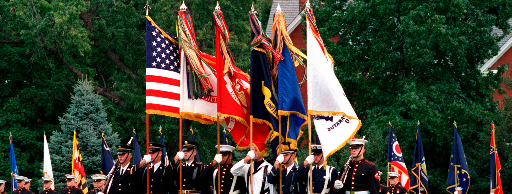 Display Of Military Service Flags